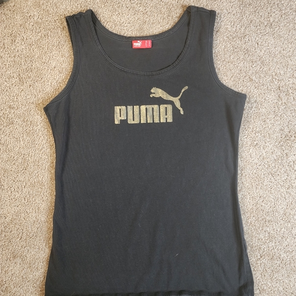 Tops | Puma Logo Tank | Poshmark